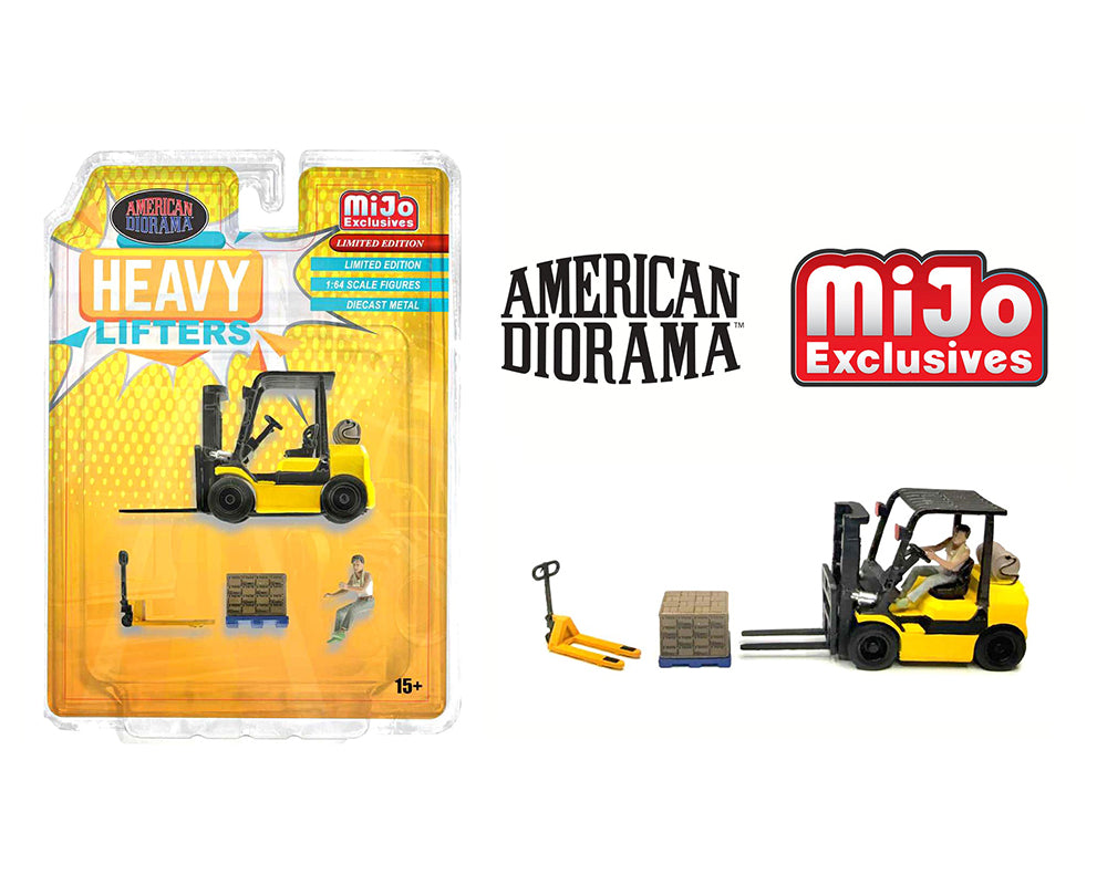 American Diorama 1:64 Figures Heavy Lifters Forklift Set – MiJo Exclus ...